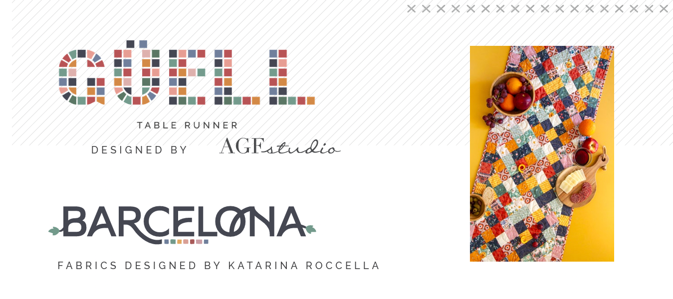 Guell Table Runner Complete Kit – Barcelona Strip Roll, Backing ...